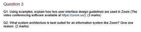 Q Using Examples Explain How Two User Interface Chegg