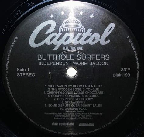 Butthole Surfers Independent Worm Saloon Lp Used Us 2015 Remastered