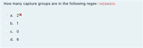 Solved If You Apply The Regex W S To The String Chegg