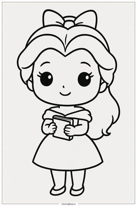 귀여운 디즈니 캐릭터 색칠 페이지 귀여운 공주와