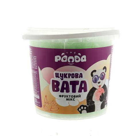 Вата солодка у відрі Panda Фруктовий мікс 30 г (75183) - Купити за ...
