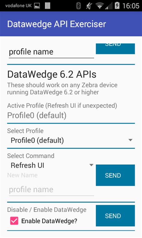 github darryncampbell datawedge api exerciser application to