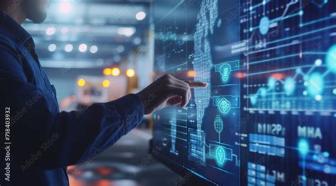 Logistics Analyst Examining Logistics Data Chart Supply Chain