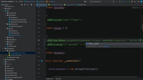 relation orderby and fetch extra lazy mastering doctrine relations symfonycasts