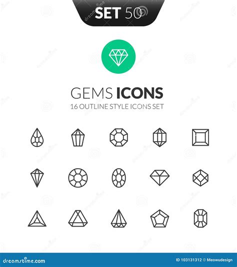 Outline Black Icons Set In Thin Modern Design Style Stock Vector Illustration Of Linear