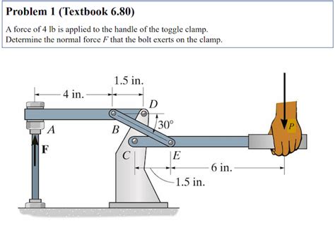 Answered Problem 1 Textbook 680 A Force Of 4 Bartleby