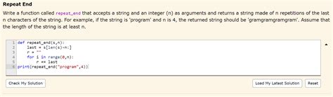 Solved Write A Function Called Repeatend That Accepts A