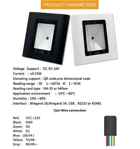 RS Barcode QR RFID Reader Access Control Solutions