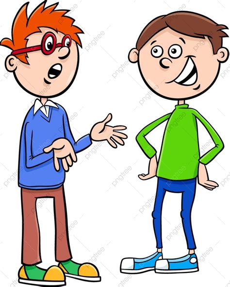 말하는 초등학교 연령 또는 십대 소년 캐릭터의 만화 그림 문자 그림 학교 Png 일러스트 및 벡터 에 대한 무료 다운로드 Pngtree