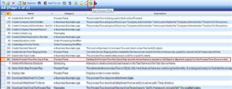 Deleting Process Flow Run Input Map Records Aptify Support