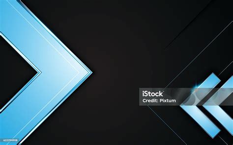 벡터 블루 프레임 메탈릭 블랙 카본 디자인 배경 레이아웃 개념 3차원 형태에 대한 스톡 벡터 아트 및 기타 이미지 3차원 형태 개념 개념과 주제 Istock