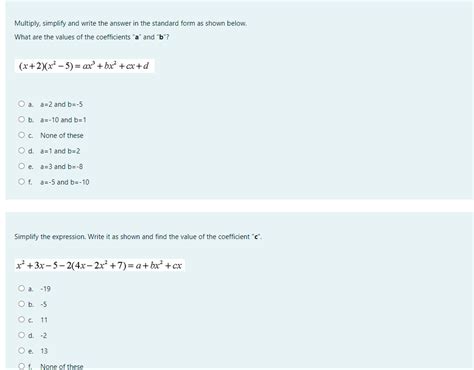 Solved Multiply Simplify And Write The Answer In The Chegg Com
