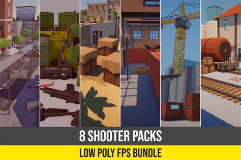 Low Poly Fps Bundle 3d Environments Unity Asset Store