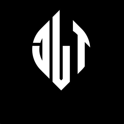 Jlt Circle Letter Logo Design With Circle And Ellipse Shape Jlt Ellipse Letters With