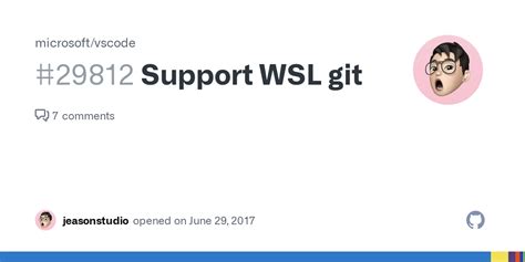 Support WSL Git Issue Microsoft Vscode GitHub