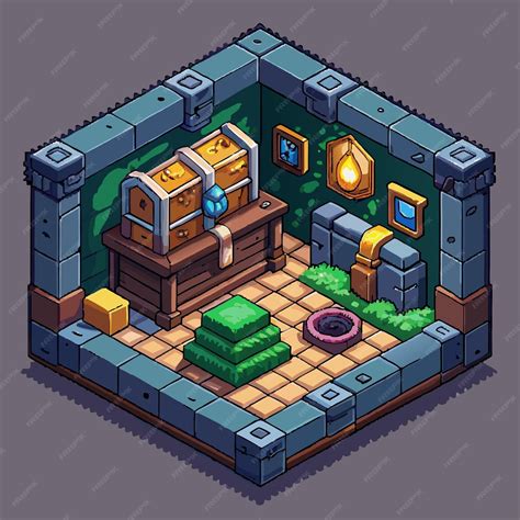8bit Rpg Dungeon Premium Ai Generated Vector