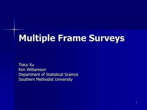 Ppt Multiple Frame Surveys Powerpoint Presentation Free Download Id179155