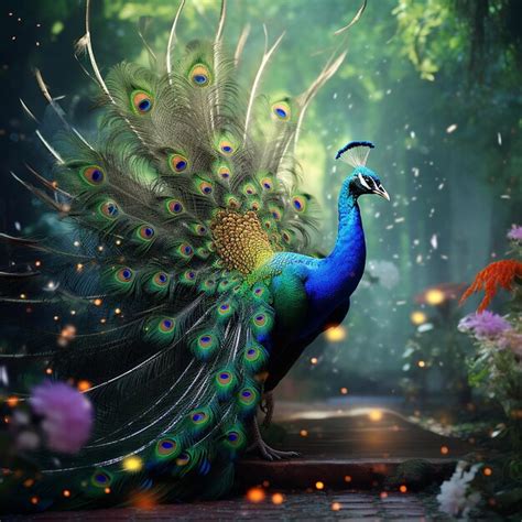Premium Ai Image Peacock High Definition Photography Creative