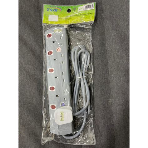 5 Way Extension Trailing Socket TSM 9052 Shopee Malaysia