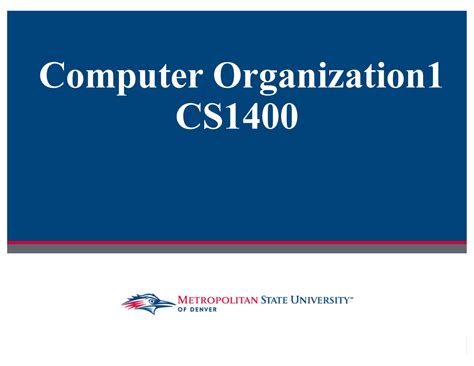 Cs1400 5 Sequential Logic 1 Computer Organization Cs Computer Organization Cs Sequential