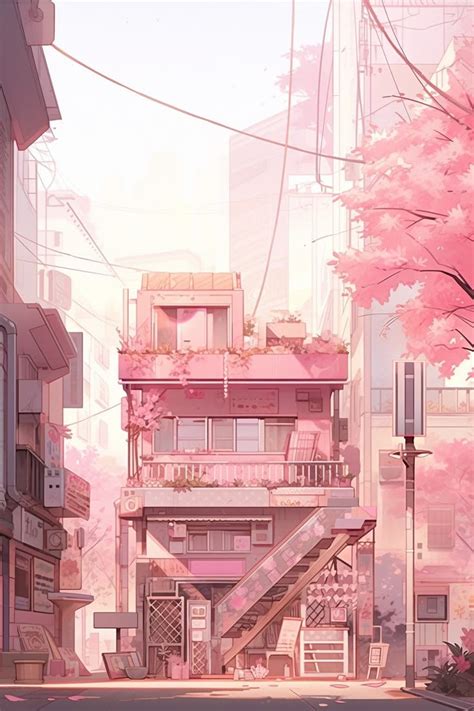 Pin By Hussain Ibrahem On Wallpaper Anime Scenery Wallpaper Pink