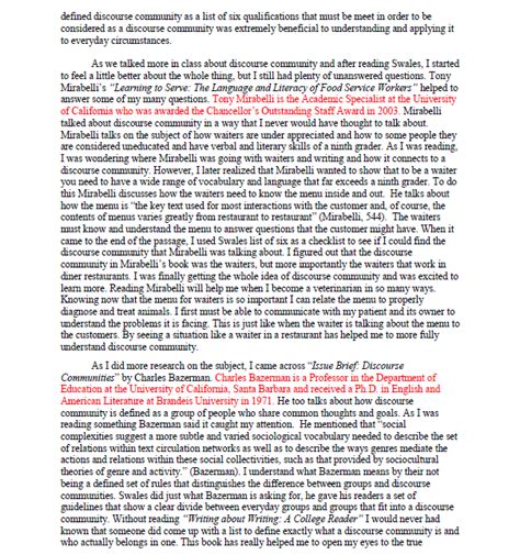 Discourse Communities Portfolio