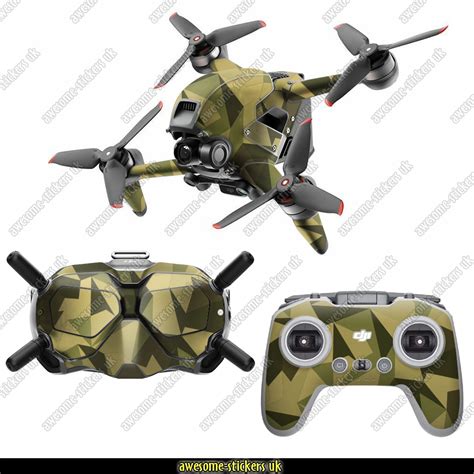 Dji Fpv Skin 006 Green Disruption Camouflage