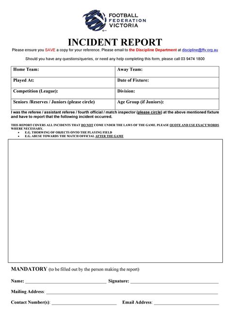 60 Incident Report Template Employee Police Generic Templatelab