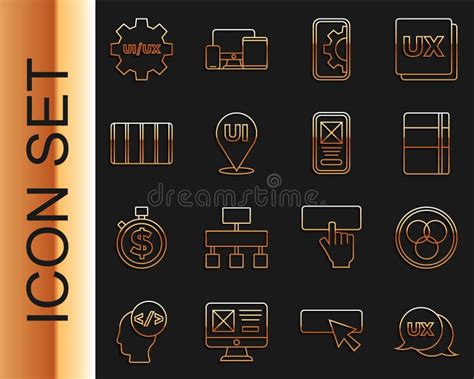 set line ui or ux design rgb and cmyk color mixing sketchbook album