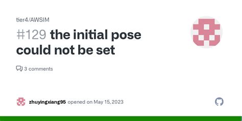 the initial pose could not be set · issue 129 · tier4 awsim · github