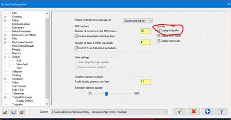 toggle display on selected toolpaths industrial forum