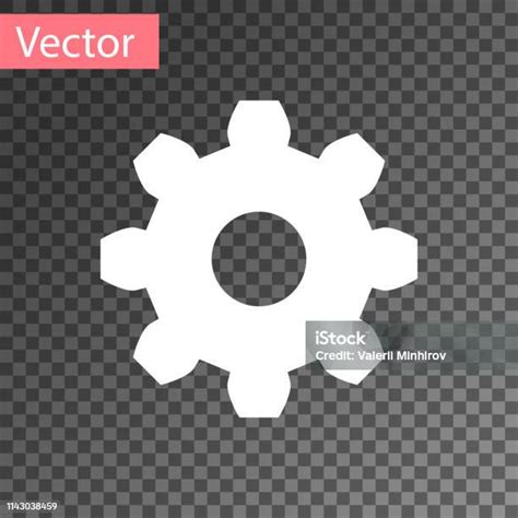 투명 한 배경에 고립 된 흰색 기어 아이콘입니다 톱니바퀴 기어 설정 기호입니다 Cog 기호입니다 벡터 일러스트 0명에 대한 스톡 벡터 아트 및 기타 이미지 Istock
