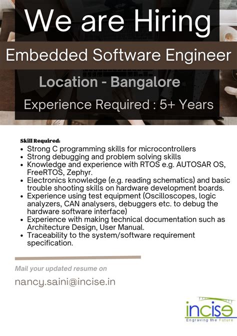Nancy Saini On Linkedin Incise Embedded Embeddedengineer Embeddedc Embeddedsoftwareengineer