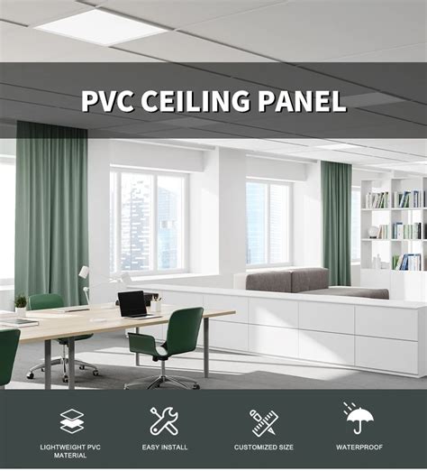 Decorative Pvc Ceiling Wall Panel Suspended Square Ceiling Panel Pvc