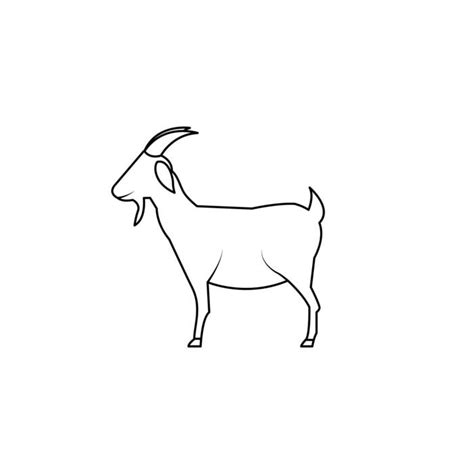 Goat Outline Vector Art Icons And Graphics For Free Download