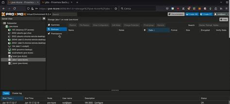 Configurazione Proxmox Backup Server