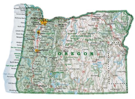 Names Of Cities And Towns In Oregon