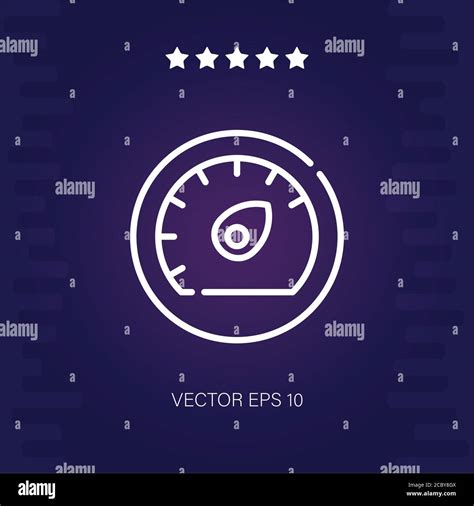 Speedometer Vector Icon Modern Illustration Stock Vector Image And Art Alamy