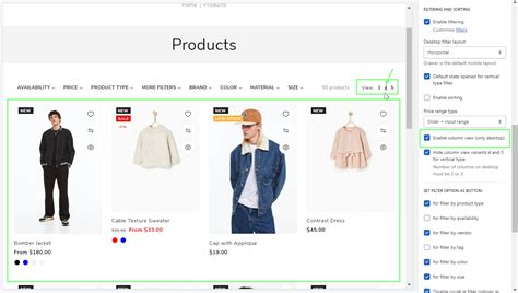 How To Manage The Product Filter On The Collection Page Zemez Support
