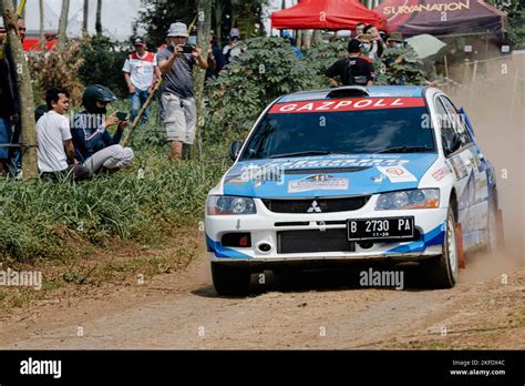 Lancer Evolution VIII Launched At Start Line At The Kejurnas Sprint