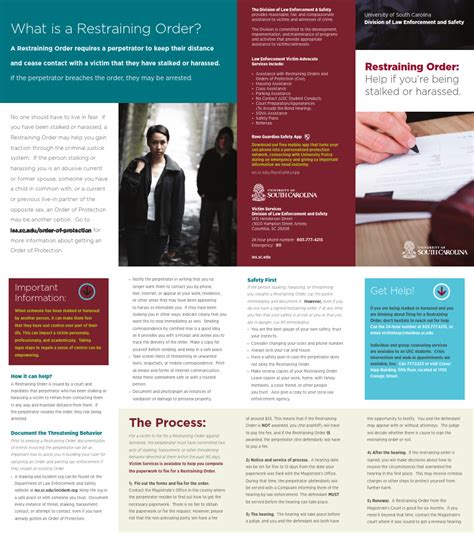 Restraining Order Broch Pdf