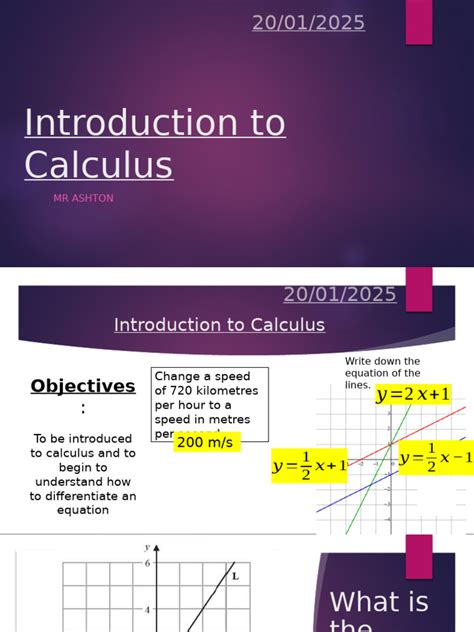 A Introduction To Calculus Pdf Gradient Tangent