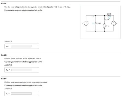 solved use the node voltage method to find v 0 in the cir