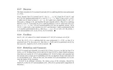 Abstract Algebra Splitting Field And Normal Extension Mathematics