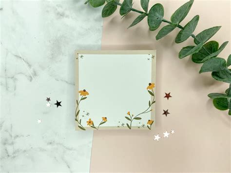 Memo Pad X Inches Memo Pad Desktop Memo Pad Stationery List And Notes Pad Etsy