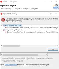 IWR6843AOP Compilation Failure On Area Scanner Project Based On IWR6843AOP Sensors Forum