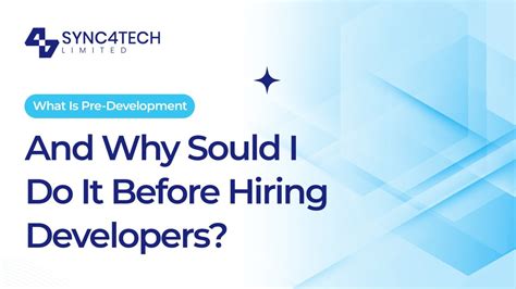 Pre Development Your Key To Successful Software Projects