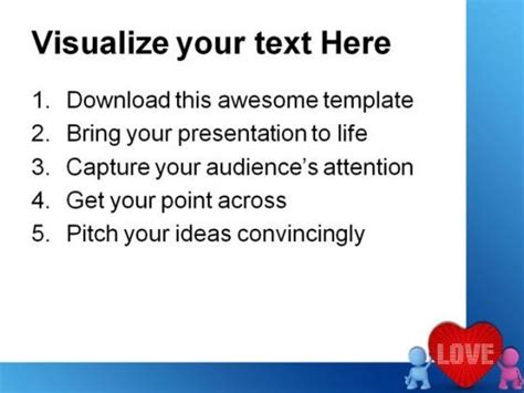 love peace metaphor powerpoint themes and powerpoint slides 0511