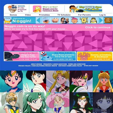 Sailor Scouts Are Happy At Noggin Website By Pharrel3009 On Deviantart