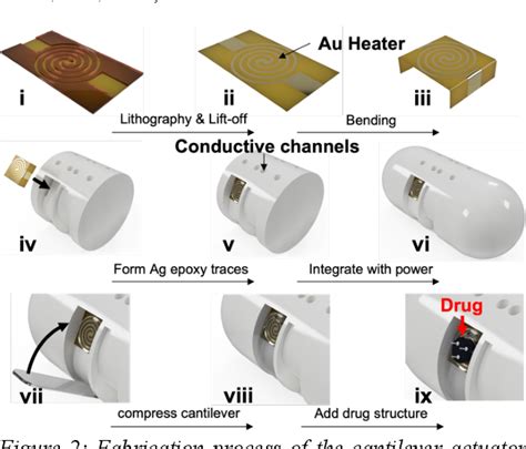 Figure 1 From Cantilever Actuator Module For On Command Drug Deployment From Ingestible Capsules